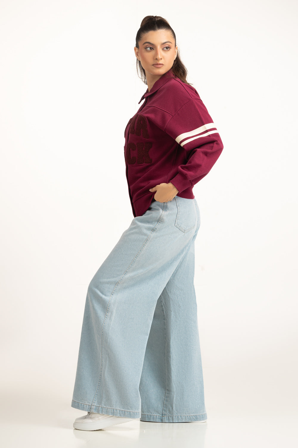 Regular Fit Knitted Jacket WM-KNJ-WS25-123 | GulAhmed