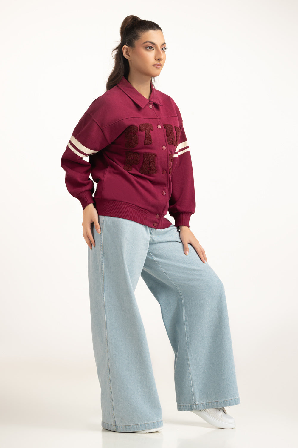 Regular Fit Knitted Jacket WM-KNJ-WS25-123 | GulAhmed